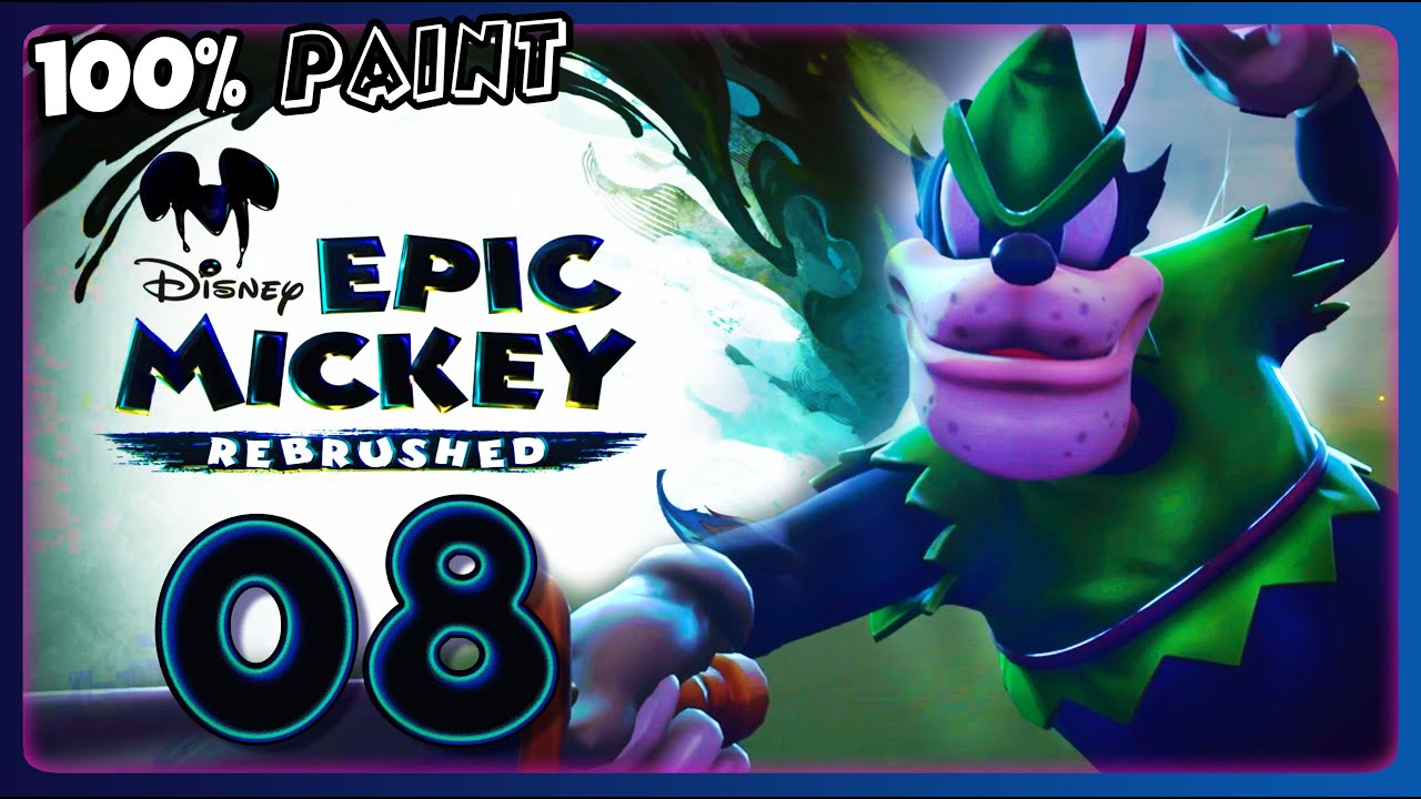 Epic Mickey Rebrushed Walkthrough Part 8 (PS5) 100% Paint Path 🔵 - YouTube