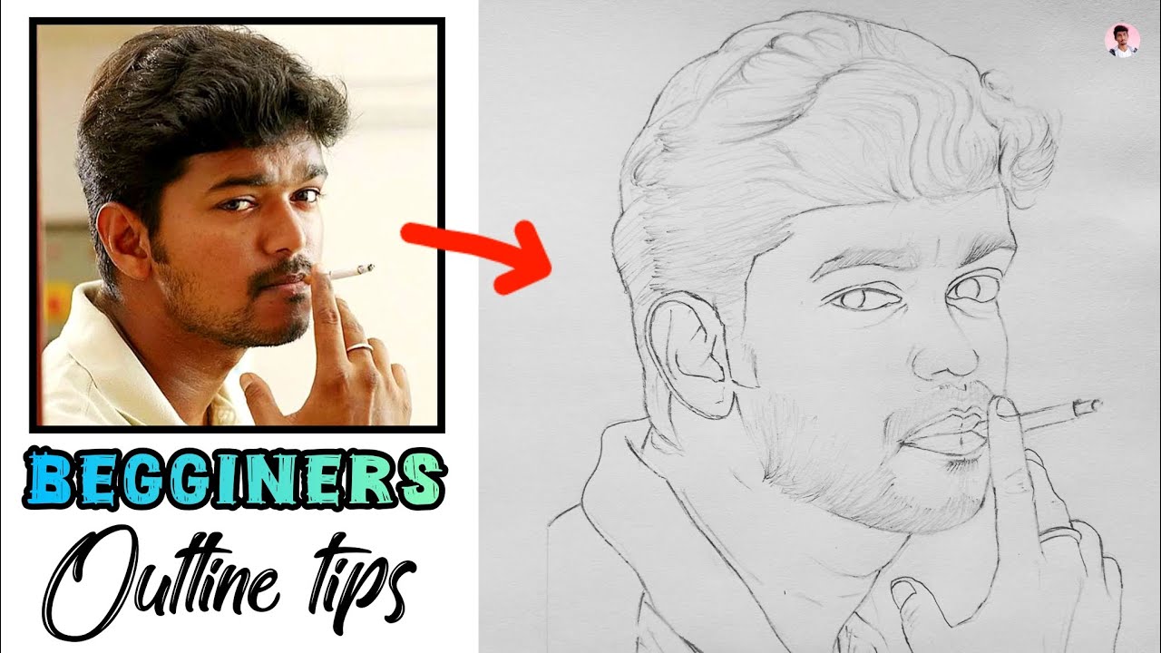 Pencil drawing TIPS & TRICKS for beginners in tamil - YouTube