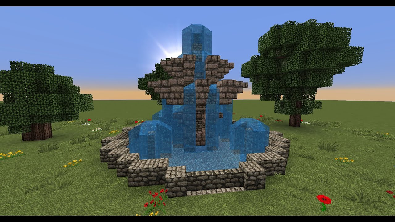 Minecraft fontein tutorial - Nederlands - YouTube