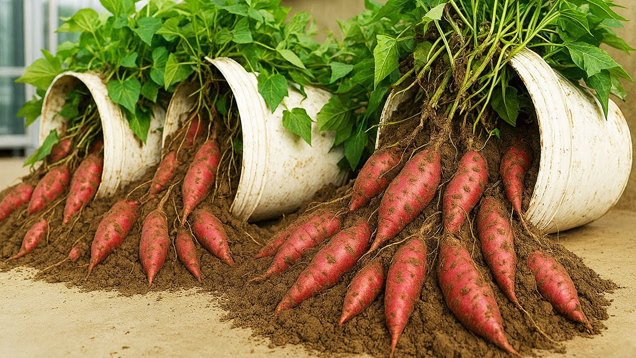How to Grow Sweet Potatoes in Containers | Easy Container Gardening ...