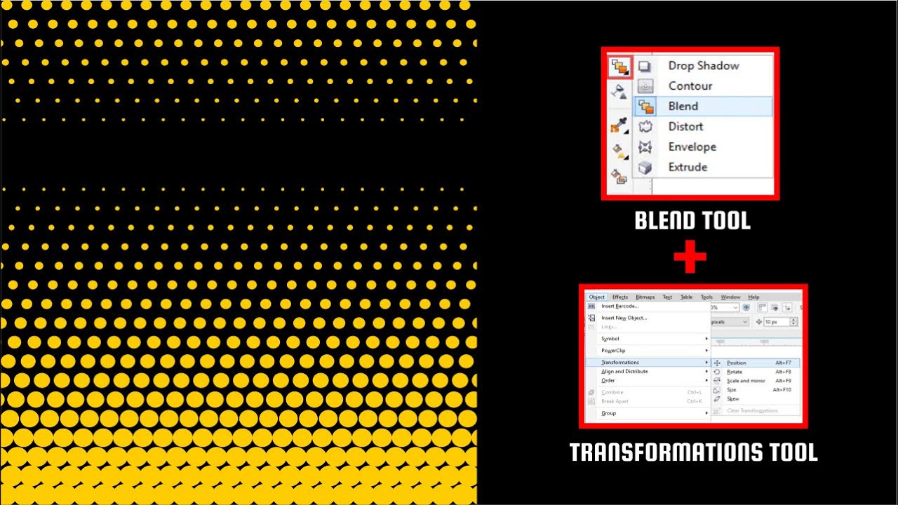 How To Create Halftones Effect Using CorelDraw x7 [ Cara Membuat Effect ...