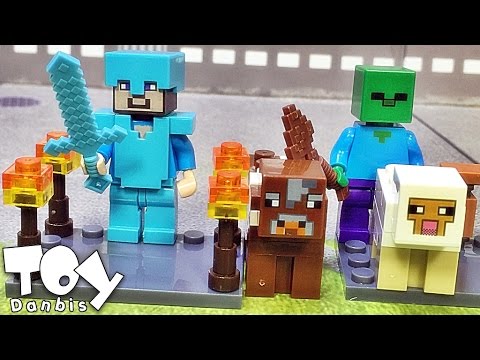 bela 마인크래프트 다이아 스티브,좀비,양,소 레고 짝퉁 미니피겨 lego knockoff minecraft ...