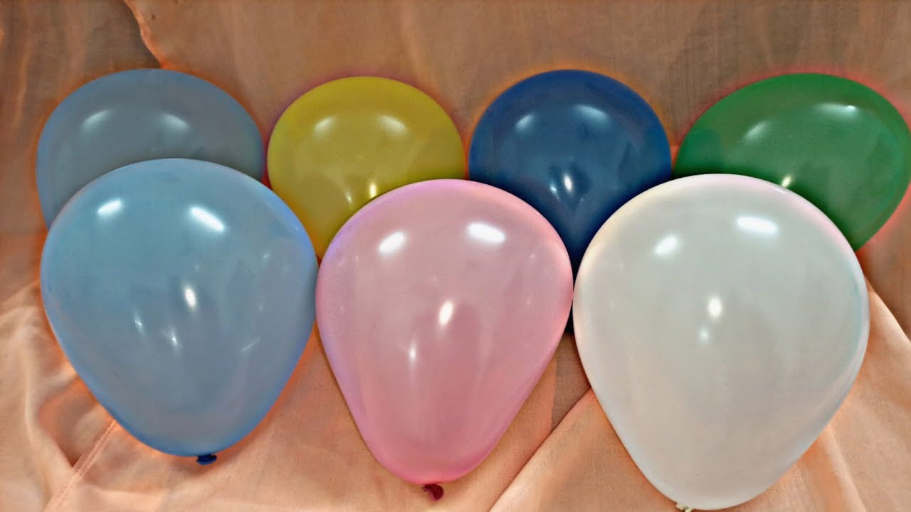 FAN color balloon pop stick with Flowers Balloons !! - YouTube