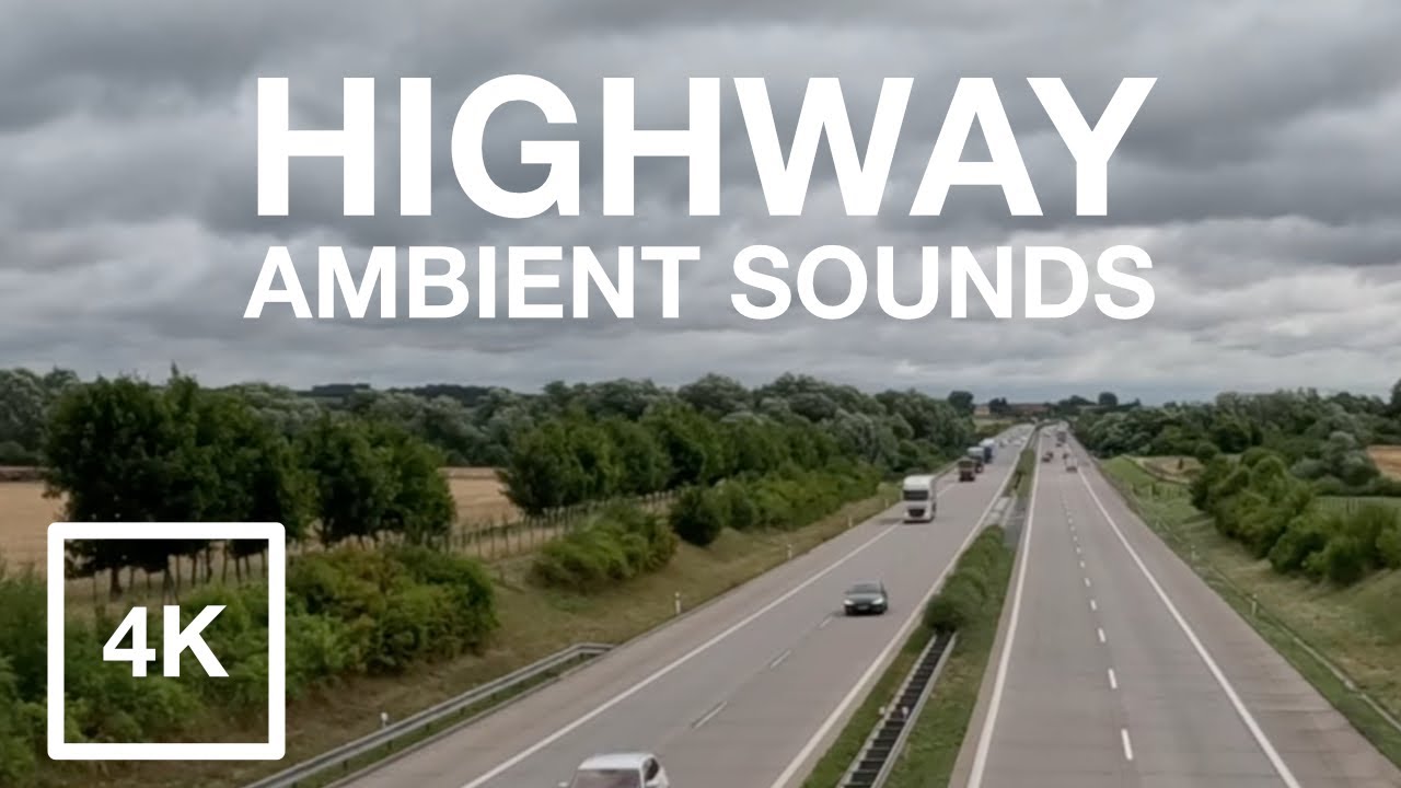 Highway Ambient Sounds | 1 Hour ASMR White Noise - YouTube