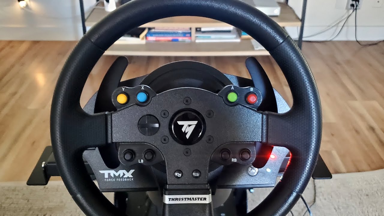 Review on Thrustmaster tmx force feed back - YouTube