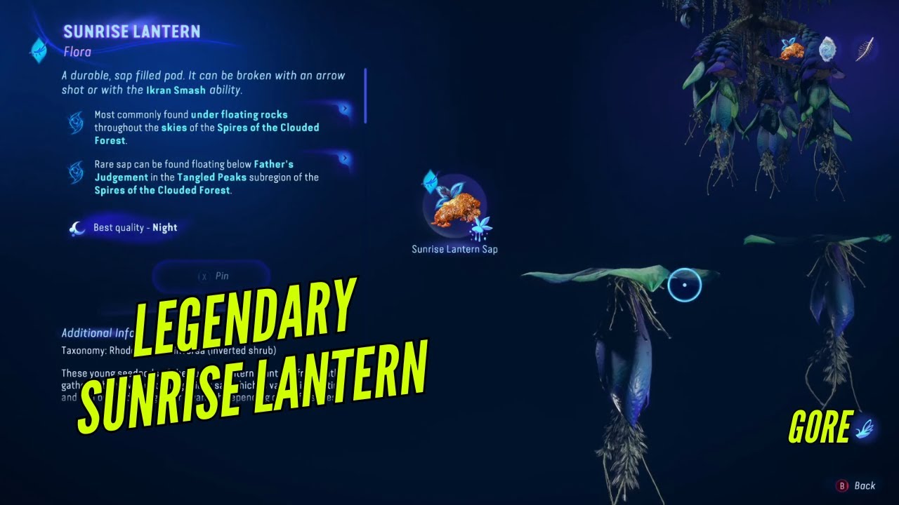 Legendary Sunrise Lantern | Avatar Frontiers of Pandora - YouTube