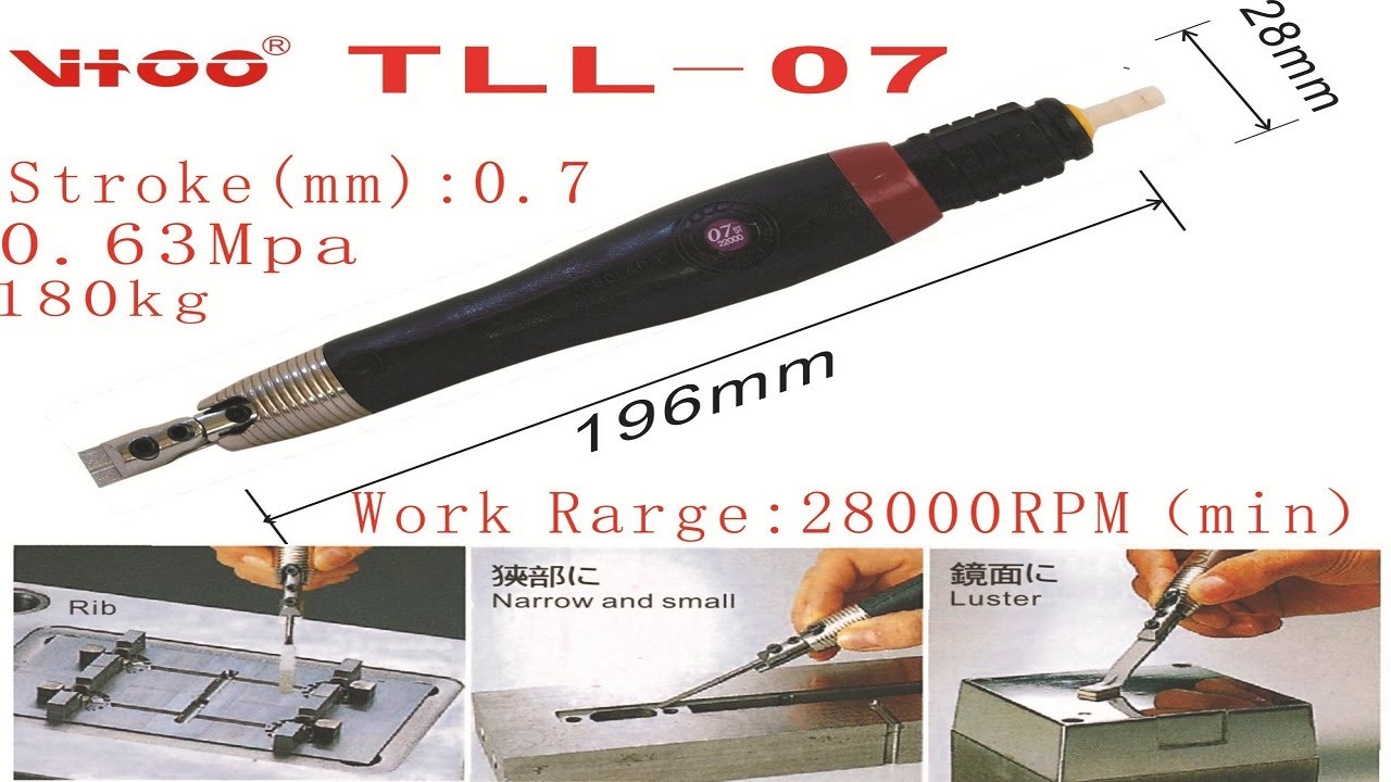 Micro Air Reciprocating Pneumatic Mold Polisher Ultrasonic Profiler ...