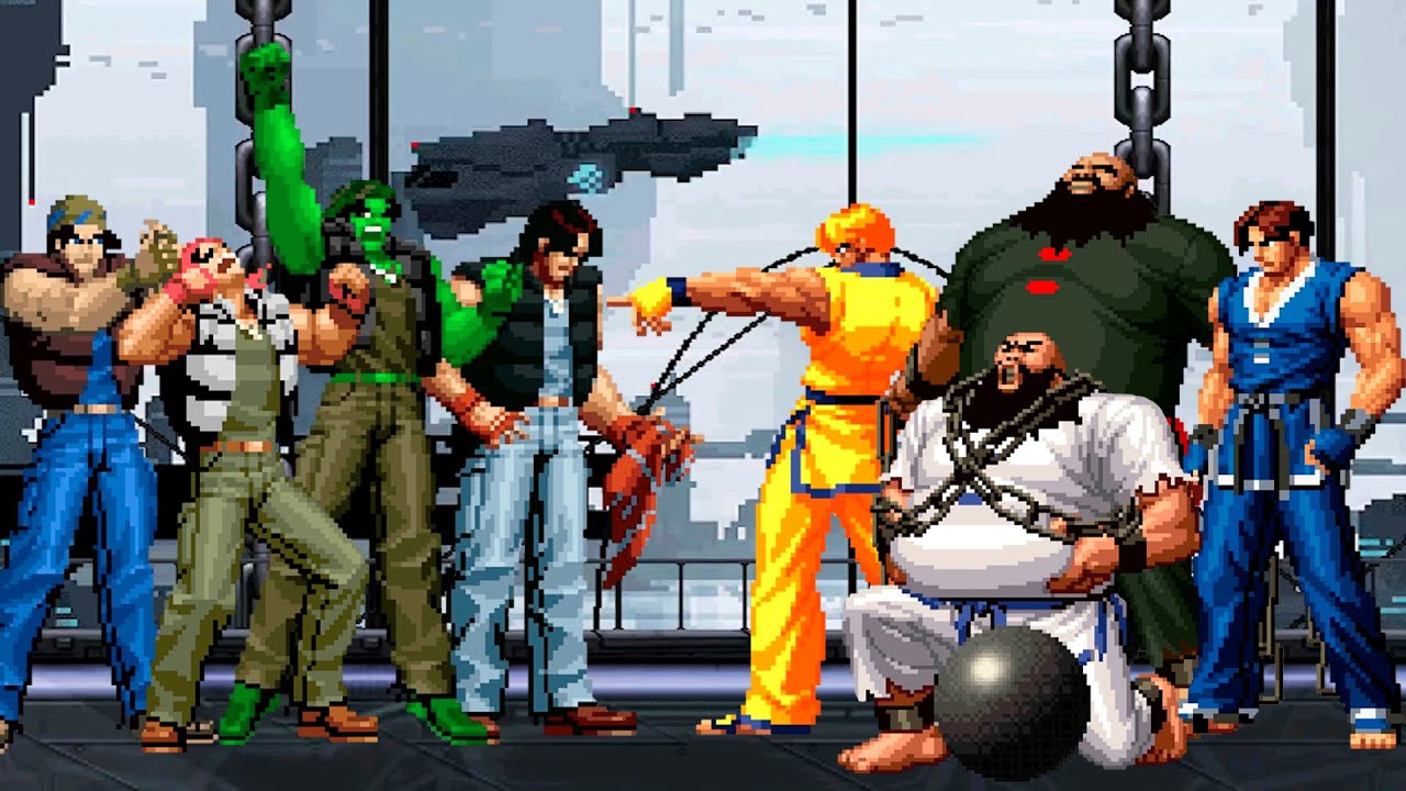 The King of Fighters (MUGEN) | Ralf Jones Team vs Kim & Chang Team ...