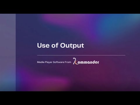 Kommander T3--use of output - YouTube