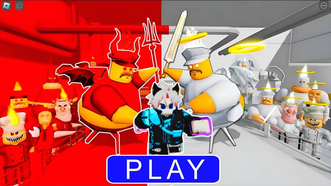 DEMON VS ANGEL BARRY'S PRISON RUN OBBY! ROBLOX GAMEPLAY - YouTube