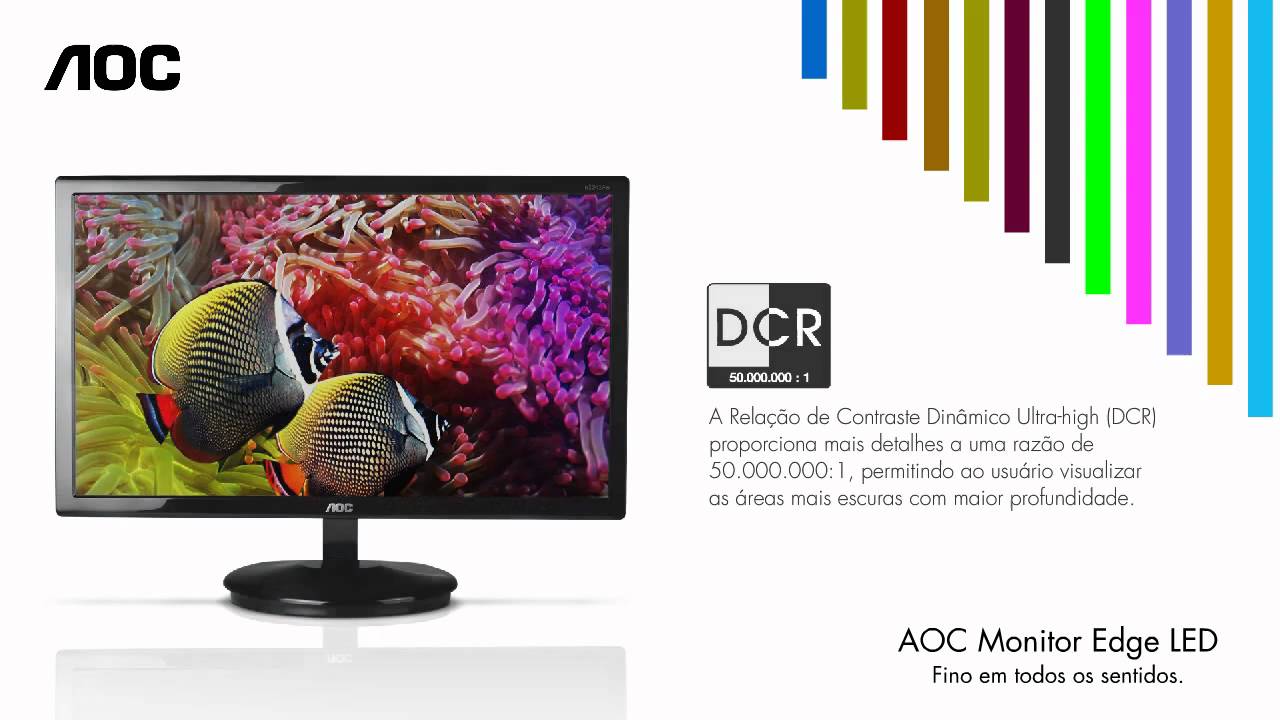 Monitor AOC Edge LED série 43 - YouTube