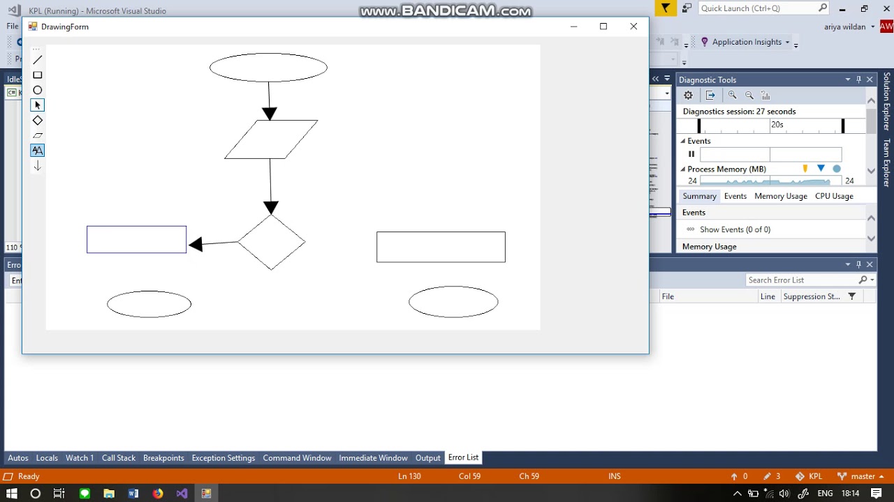 Final Project KPL - Flow Chart Diagram C# - YouTube