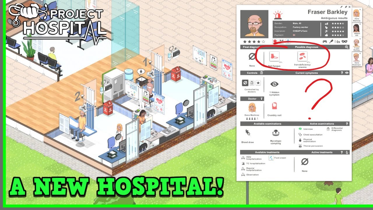 Let's Play Project Hospital - Building THE BEST HOSPITAL Episode 2 🏥 ...