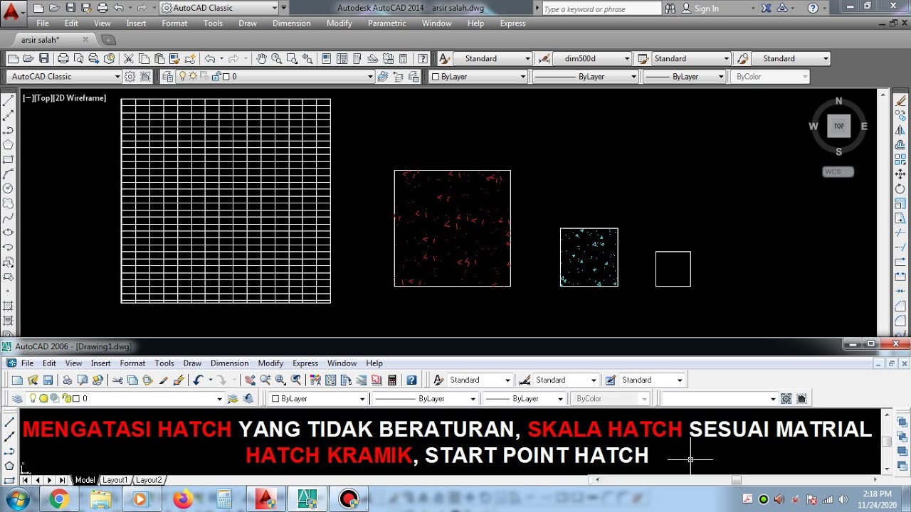 MENGATASI HATCH YANG TIDAK BERATURAN SKALA HATCH SESUAI MATRIAL HATCH ...