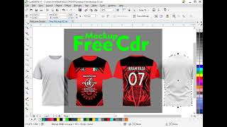 Free Cdr T Shirt Mockup 01 Cdr File Free Download Corel Draw X7 ...
