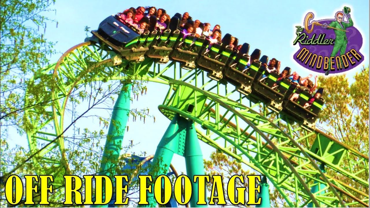 Riddler Mindbender at Six Flags Over Georgia Off-Ride Footage (No ...