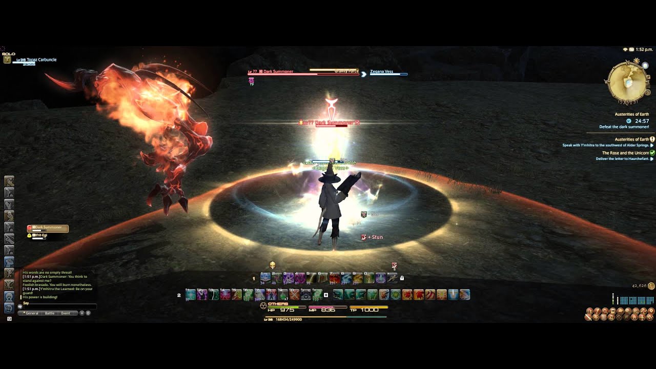 Final Fantasy XIV A Realm Reborn 2560x1080 Gameplay - Summoner Lv35 ...
