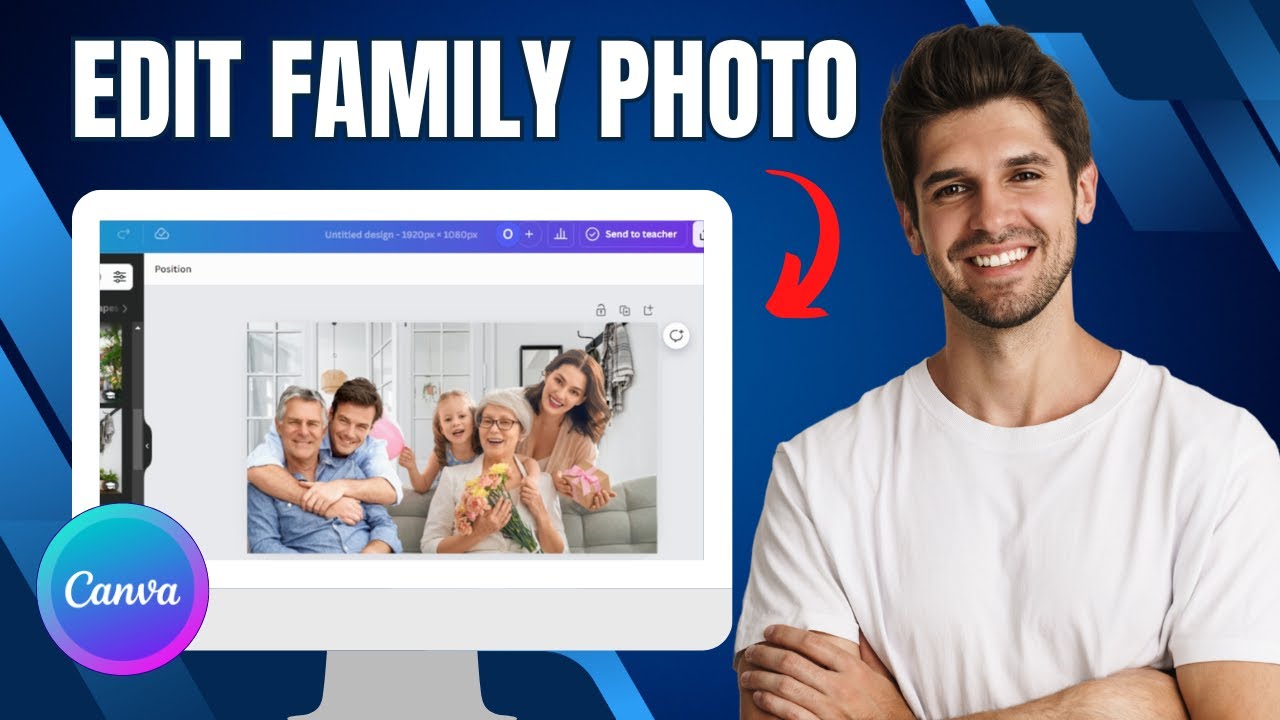 How To Edit Family Photo in Canva | Easy Photo Editing Tutorial - YouTube