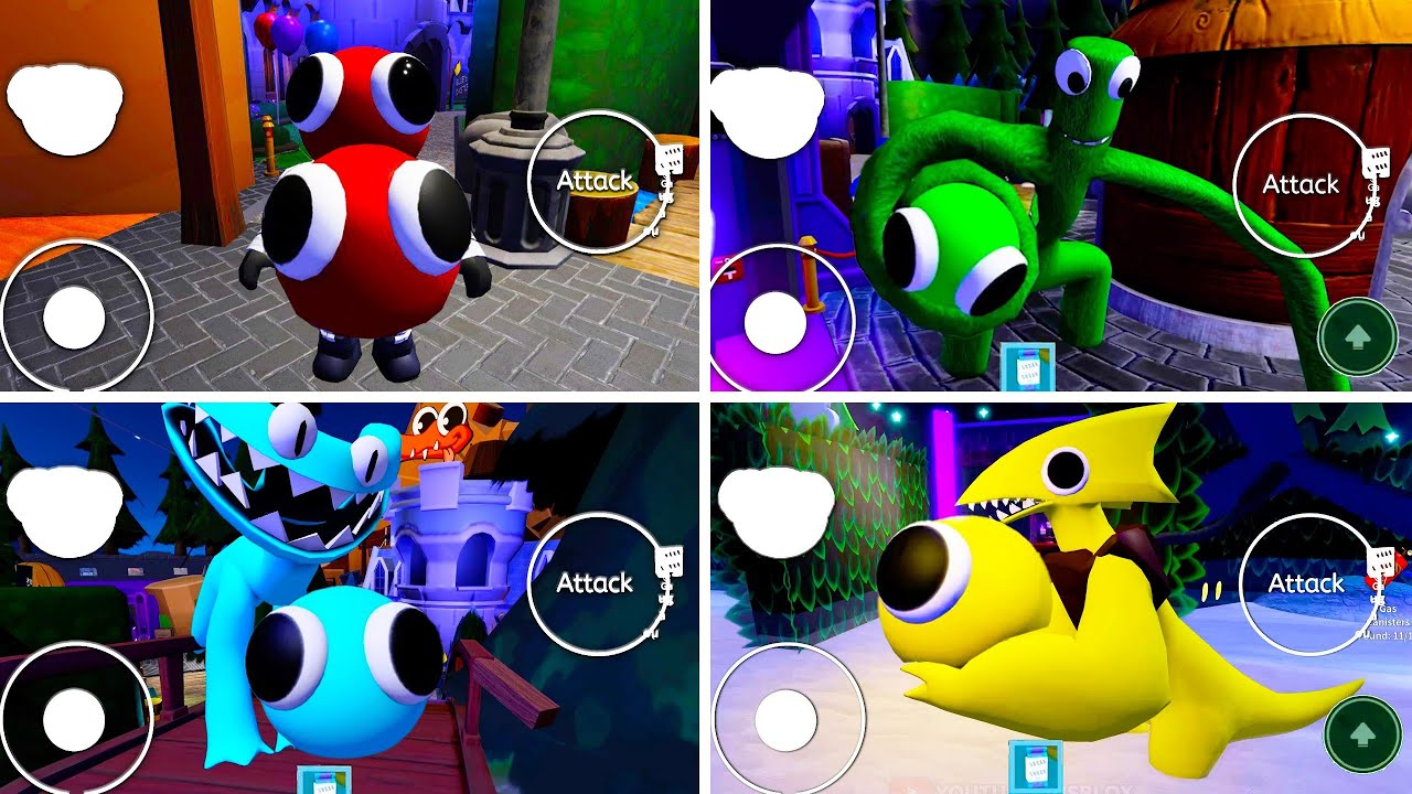 Playing As Yellow Lookies And Green and Red Lookies In ONE GAME In ...