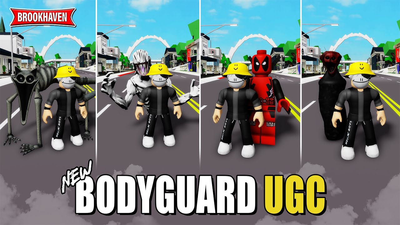 KEREN!! 7 BODYGUARD UGC Di Brookhaven ID/CODES - Roblox - YouTube
