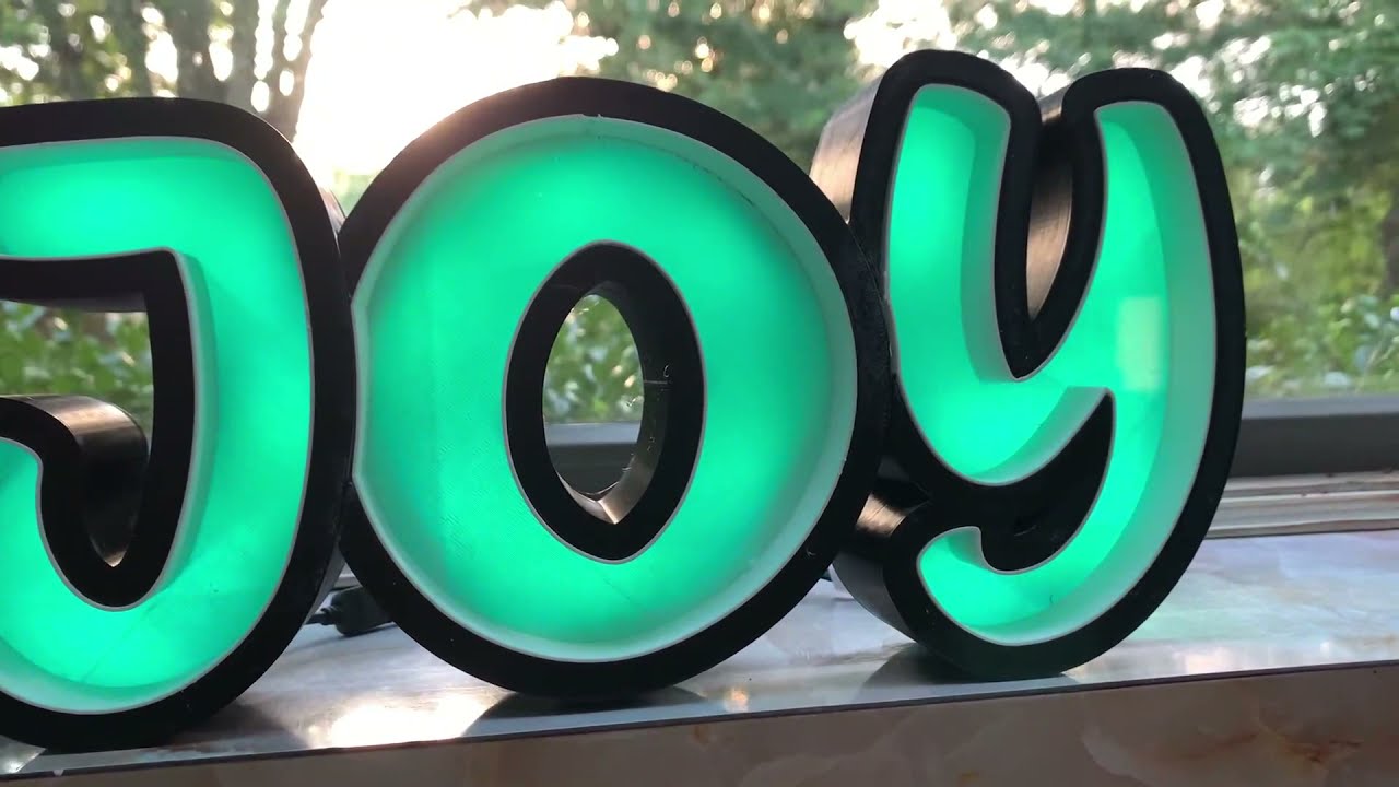 Imprimendo Letras en 3D con Luces Led #2 - YouTube