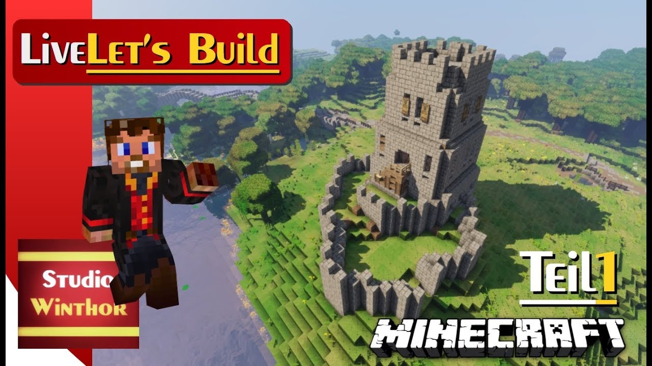 Minecraft Burg bauen - Live-Let's Build || Teil 1 || Der Beta-Stream ...