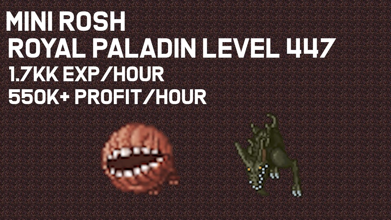 Mini Rosh - RP Level 446 (1.7kk exp/hr, 550k+ profit/hr) - YouTube