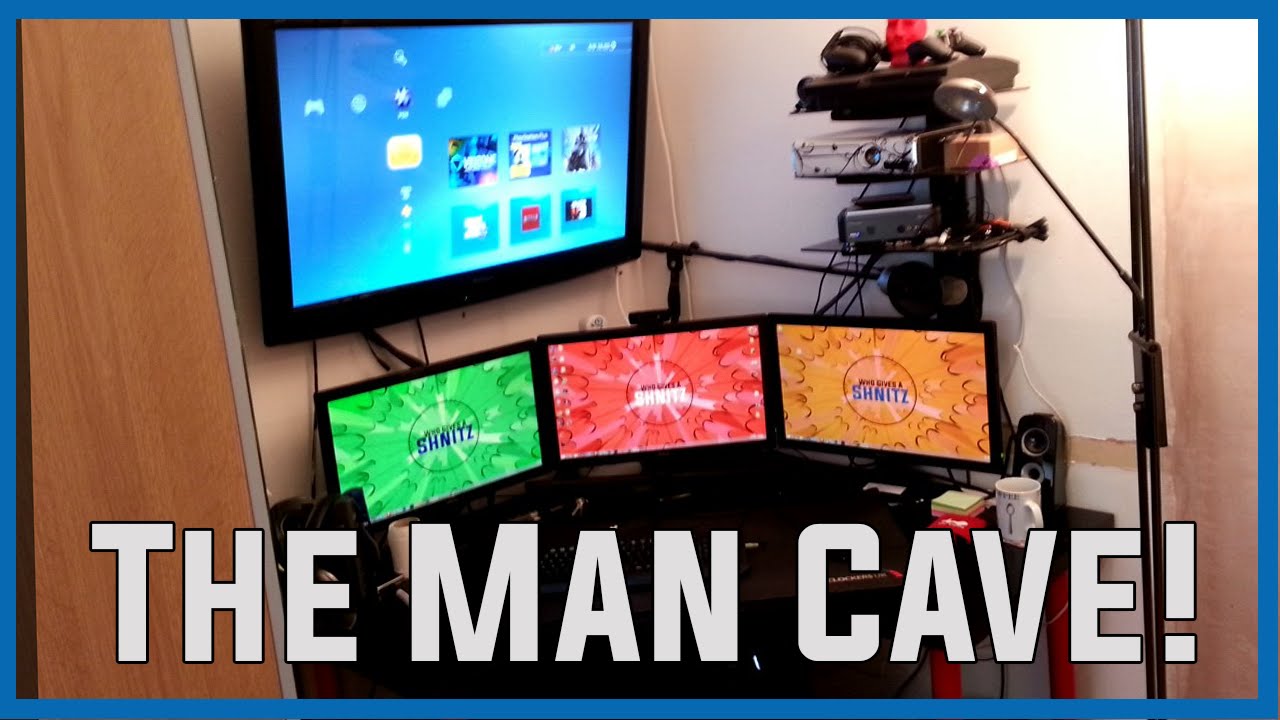 1K Subs Gaming Setup - MAN CAVE - YouTube