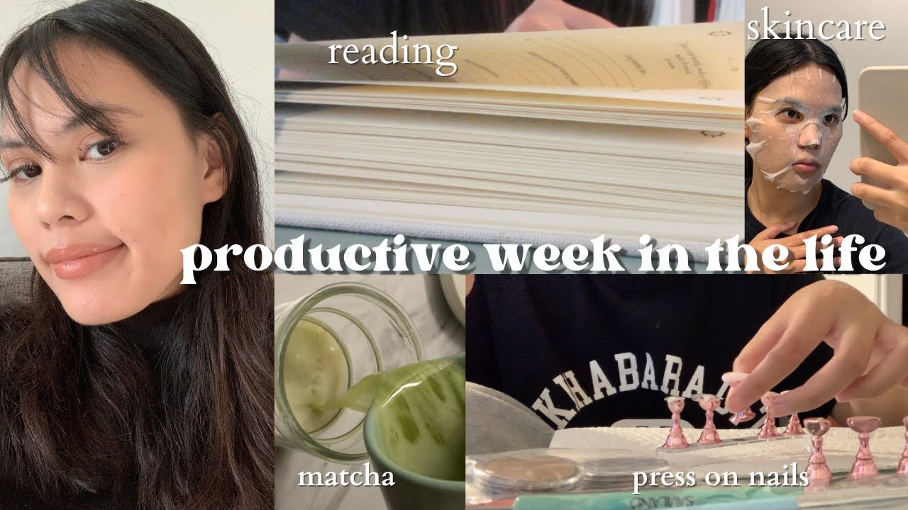 Life Lately 🍵💌 skincare, reading, journaling, matcha, productive - YouTube