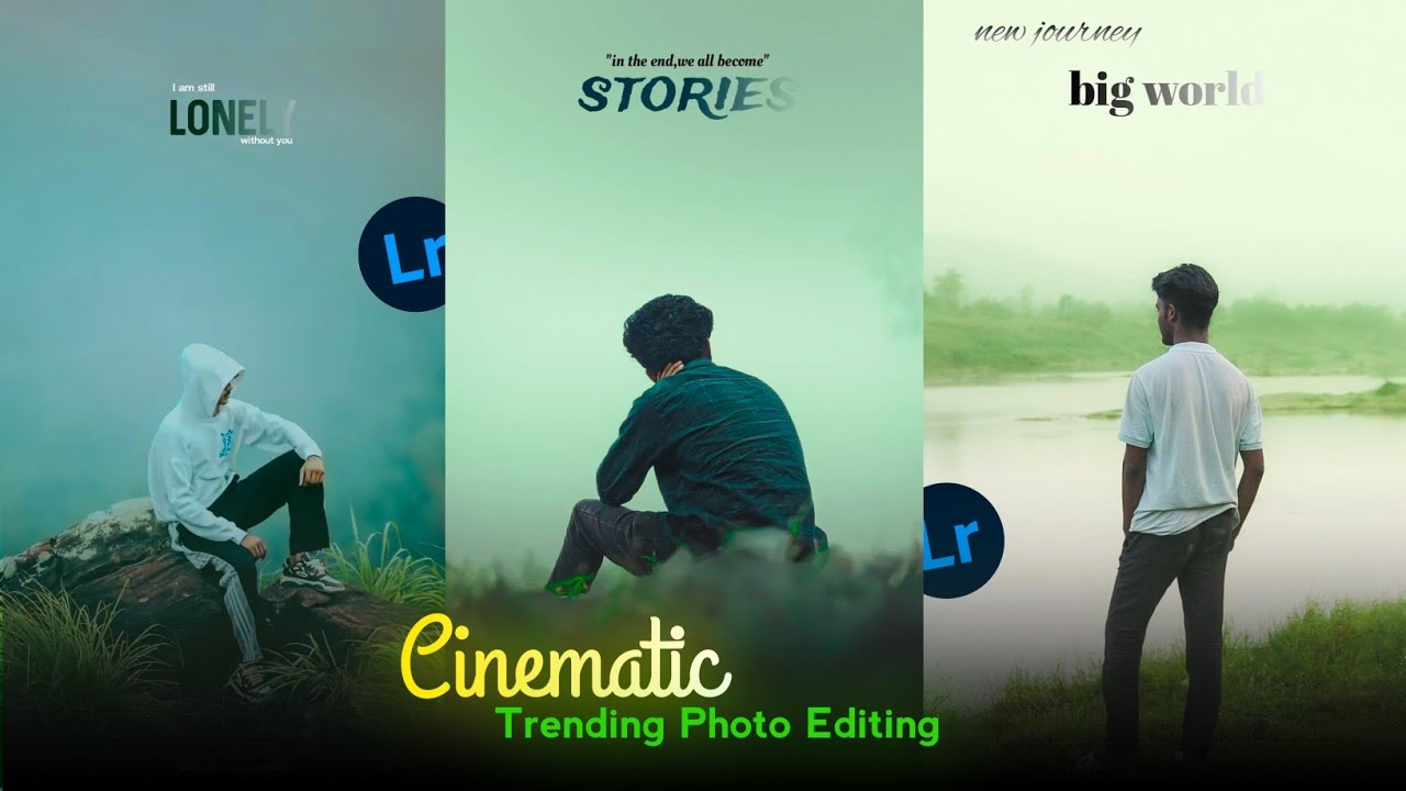 Instagram CINEMATIC photo editing in Lightroom | Text Editing | Photo ...
