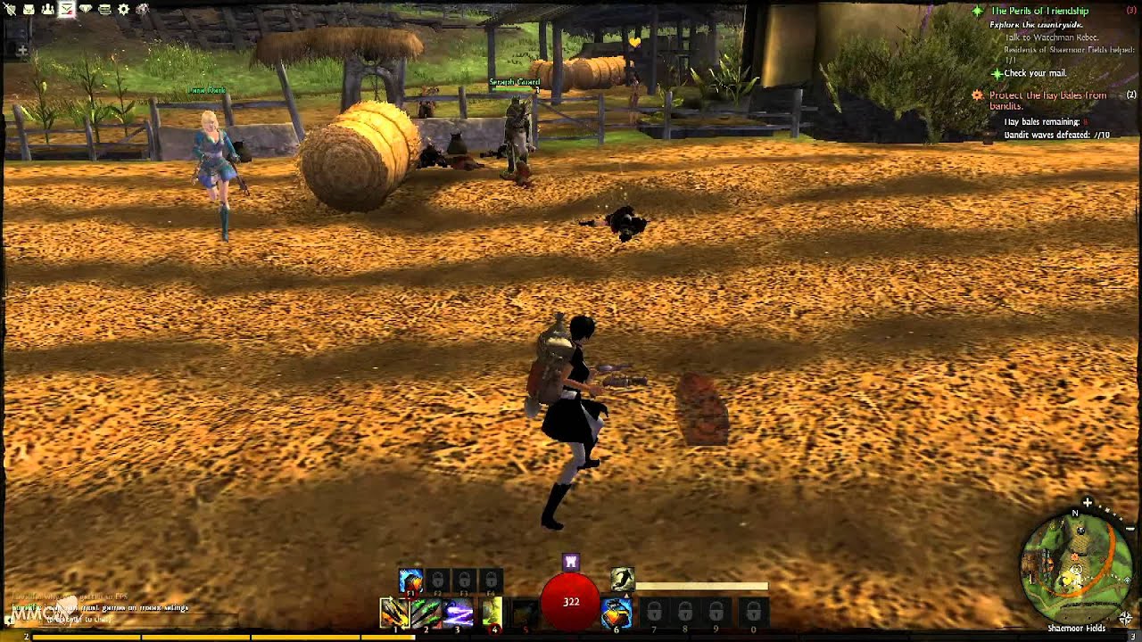 Guild Wars 2 PvE Gameplay Human engineer Shaemoor fields - MMO HD TV ...