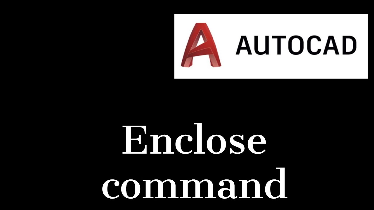 Enclose command in Autocad 2020 - YouTube