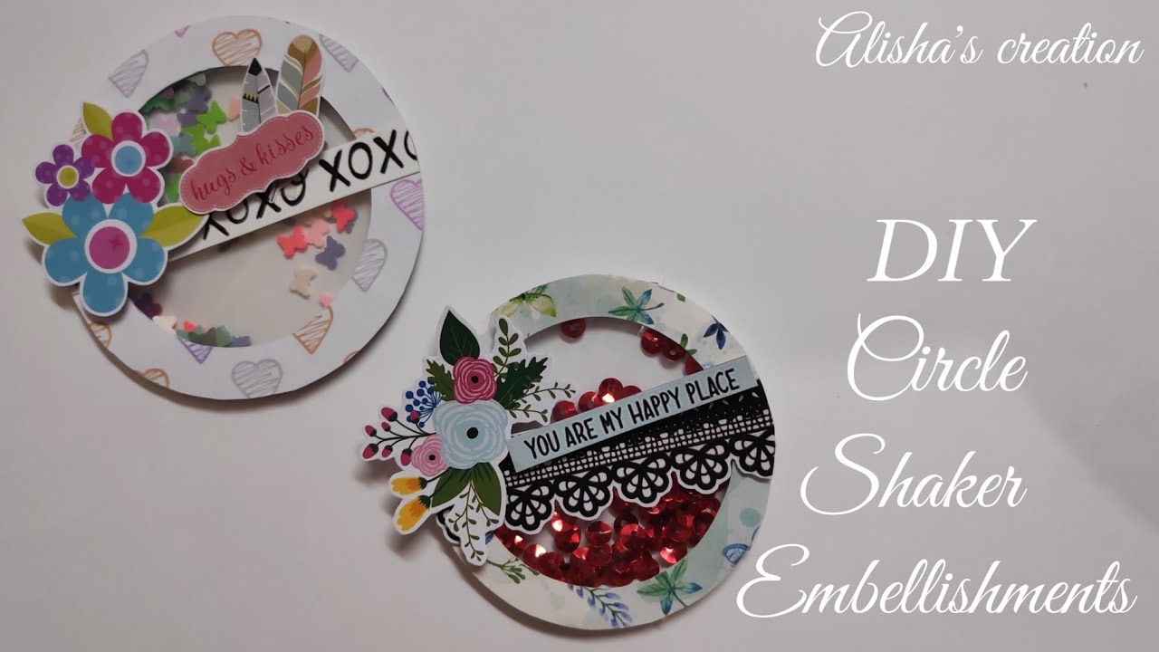 DIY Circle Shaker Card || DIY Embellishments || Circle Embellishments ...