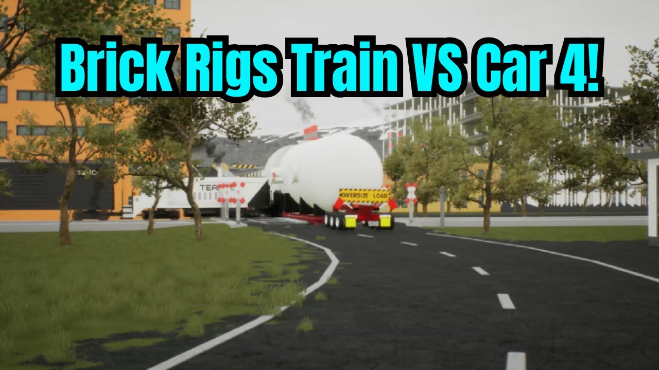 Brick Rigs train vs car 4 - YouTube
