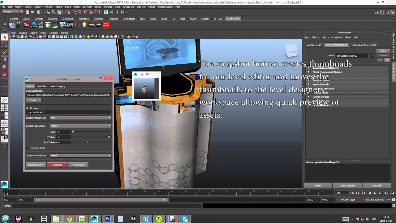Collada exporter quick walkthrough - YouTube