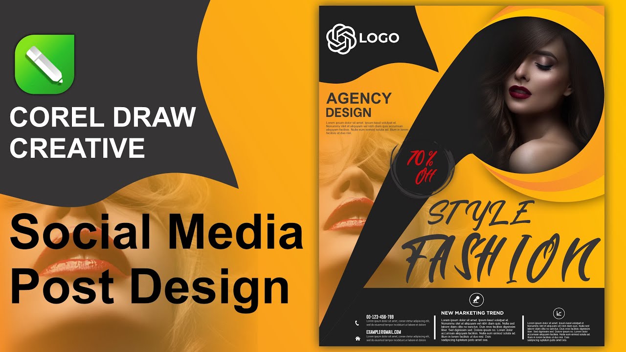 How to Create Fashion Poster | Design in Coreldraw. - YouTube
