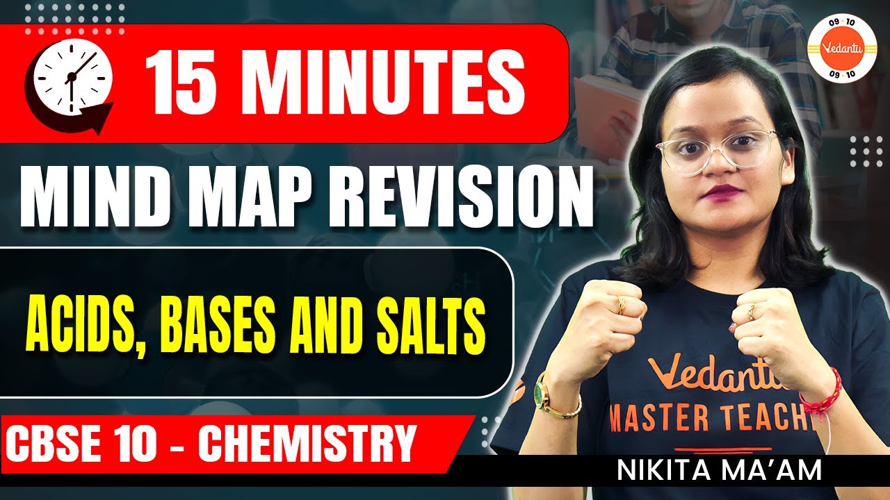 Revise Acids Bases And Salts in 15 Minutes ⏰ 1 Mega Mind Map Revision ...