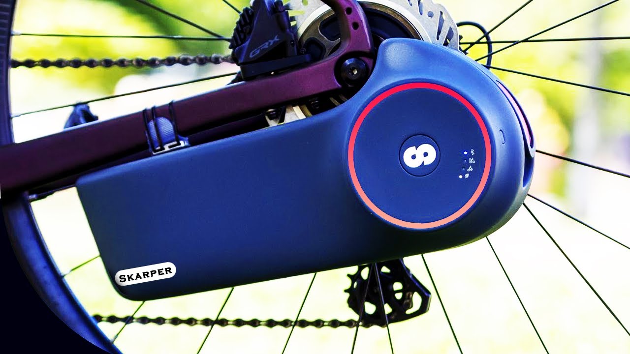 Unlock the Power of Your Regular Bike With Clip-On Motor Skarper - YouTube