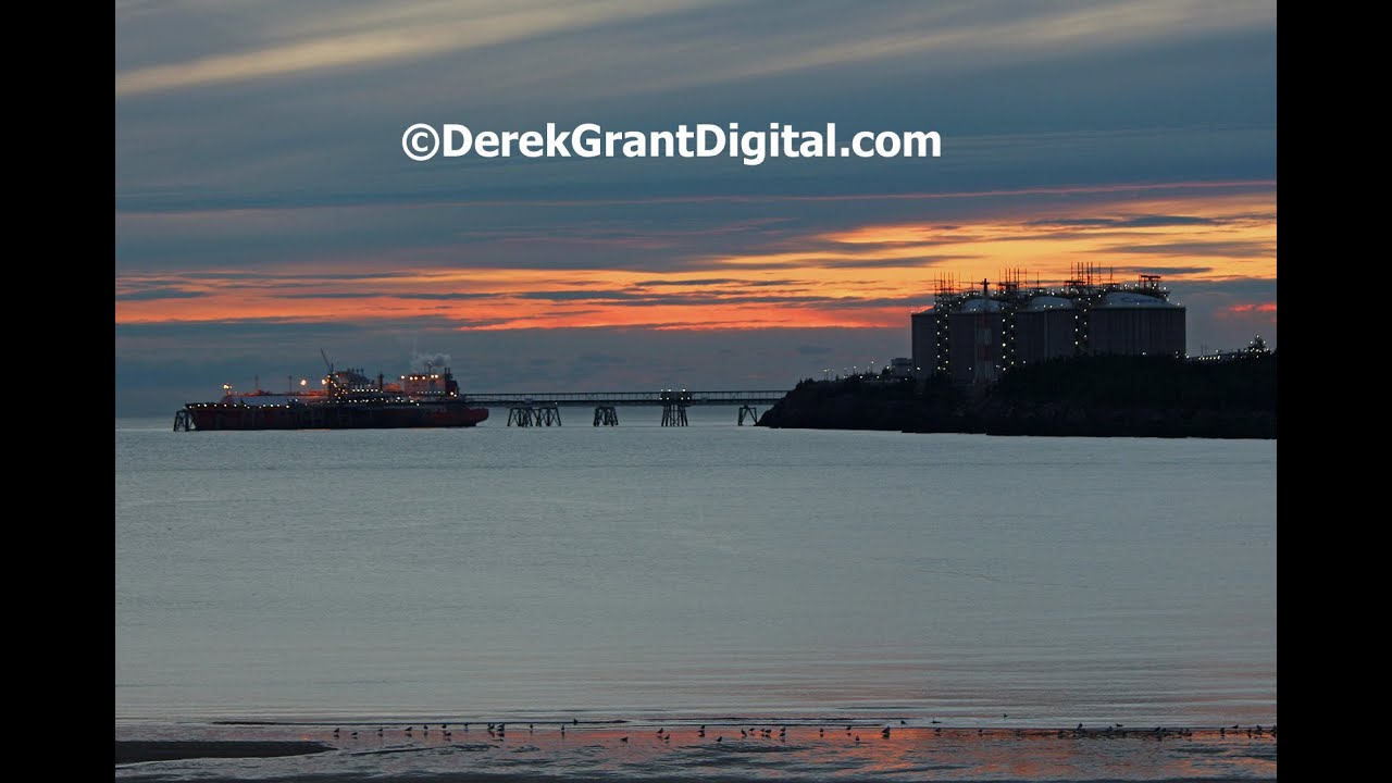 Canaport LNG Mispec Beach Saint John New Brunswick Aerial Clips - YouTube
