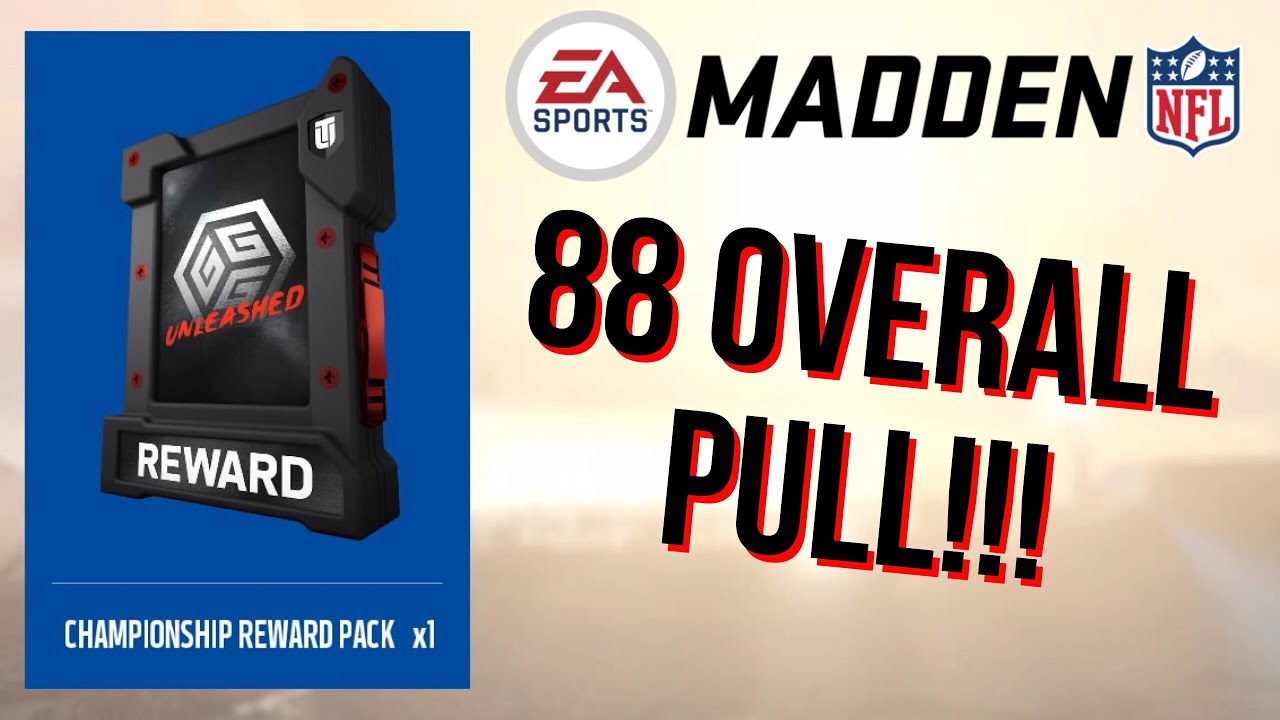 MADDEN 18 GAUNTLET UNLEASHED REWARD PACK! 88 OVERALL PULL! 10/13/17 ...