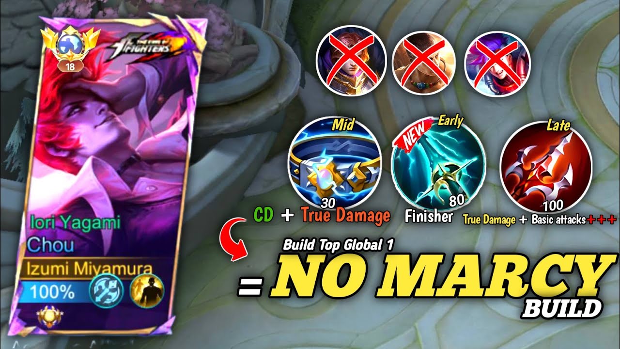 CHOU NEW INSANE DAMAGE ONESHOT BUILD + COMBO!! Build Top 1 Global Chou ...