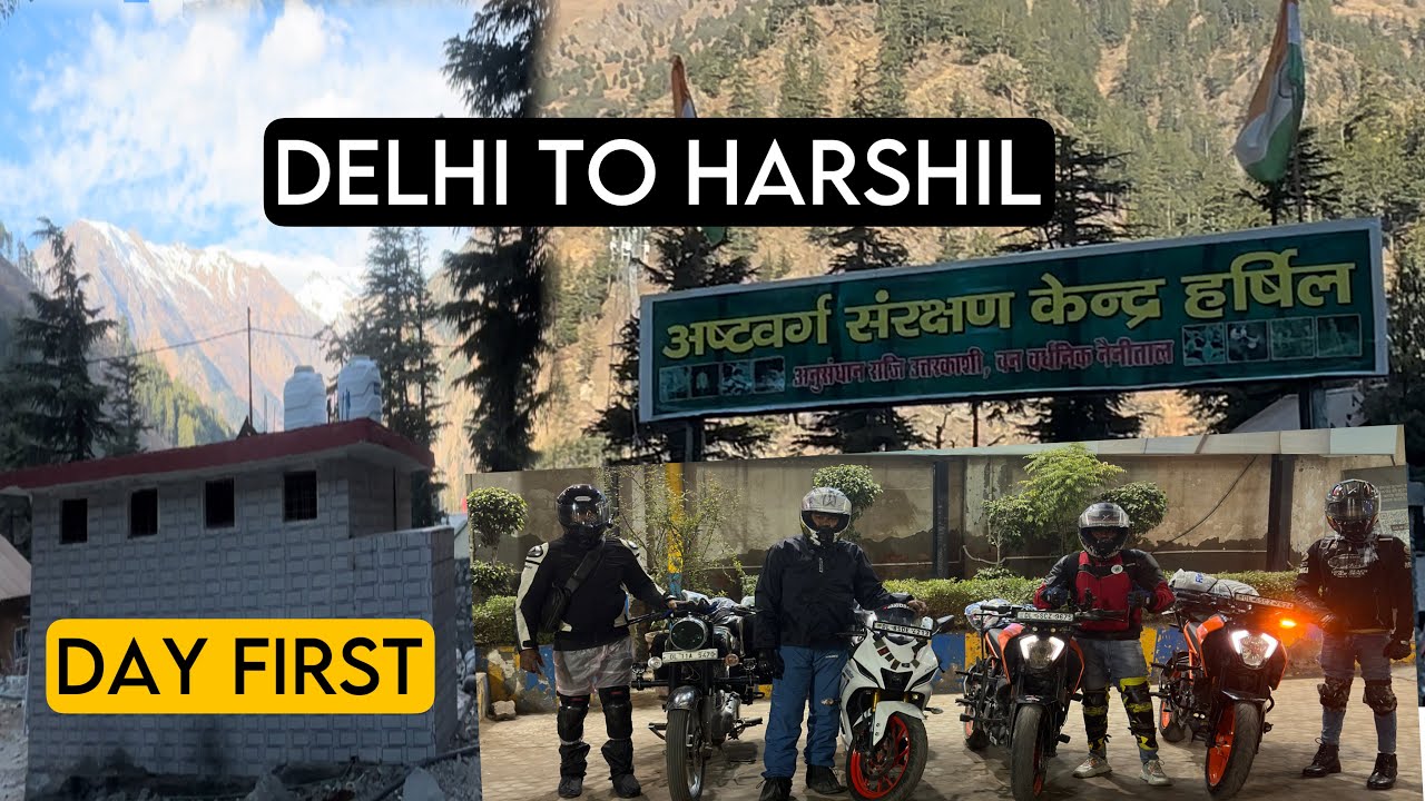 Delhi To Harshil 🏍️ First Day 🤧 🥶 Delhi to harsil by road !harsil ...