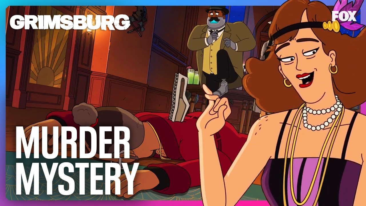 Team Plays a Murder Mystery Game on a Mansion Train | Grimsburg - YouTube