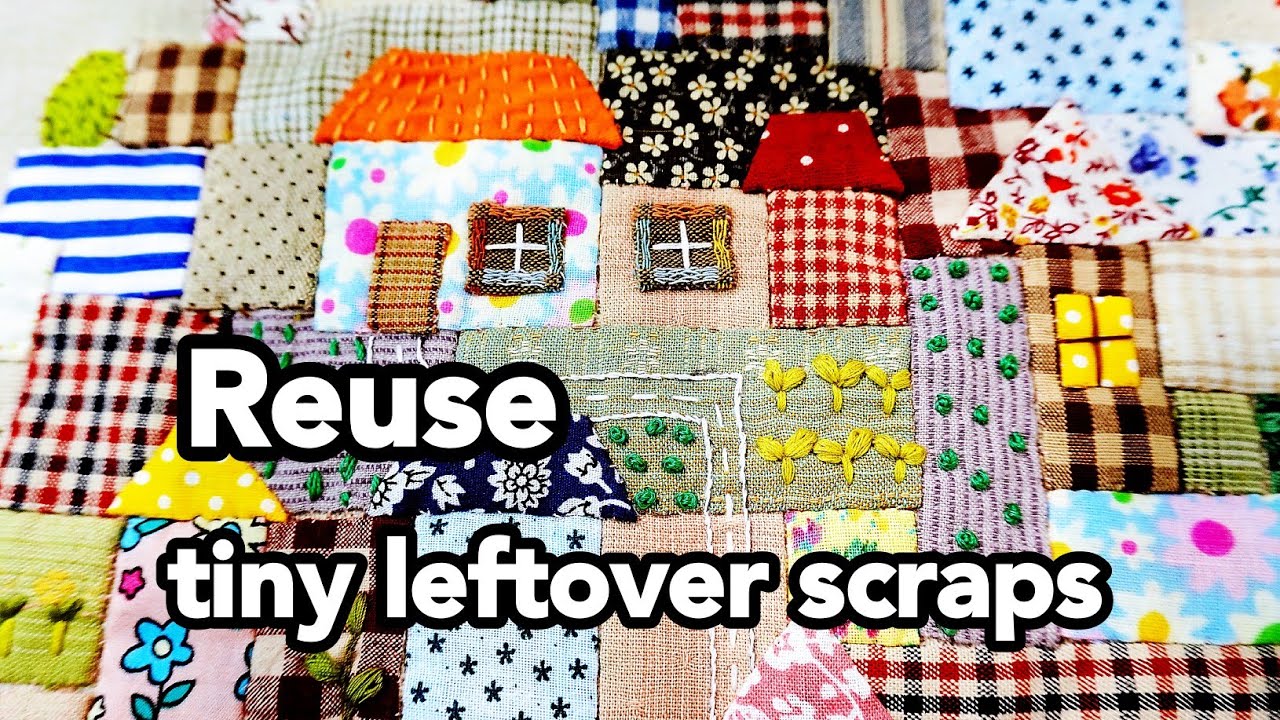 Reuse tiny leftover scraps ┃HandyMum - YouTube