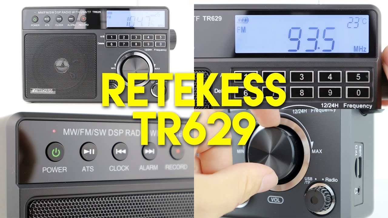 This Awesome Radio Receiver Also Records - Retekess TR629 - YouTube