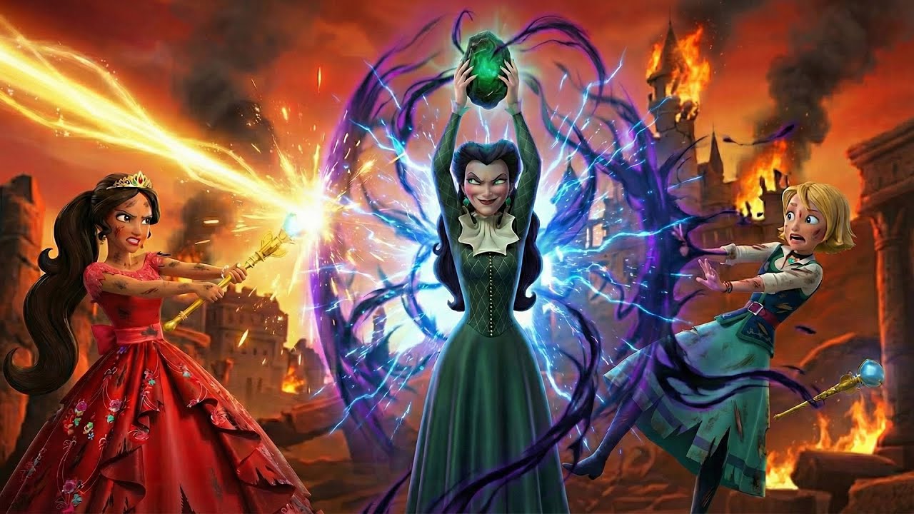 Forbidden Magic Awakens⚡🔥| The Witch vs Two Brave Princesses | Elena of ...