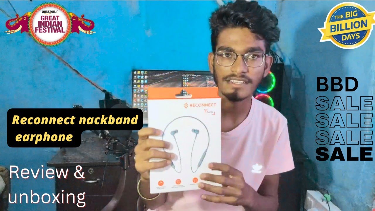 big billion day sale reconnect nackband Bluetooth earphone | 299 ...