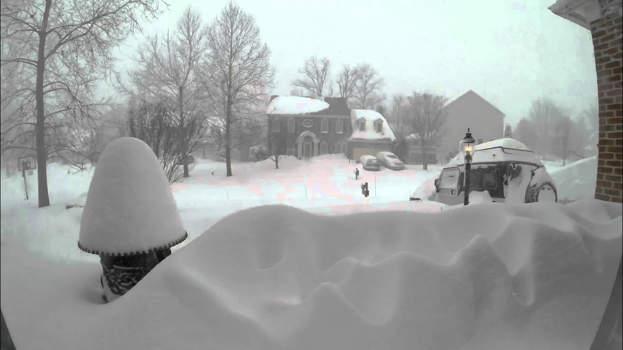 Snow Storm 2016 - Time Lapse - YouTube