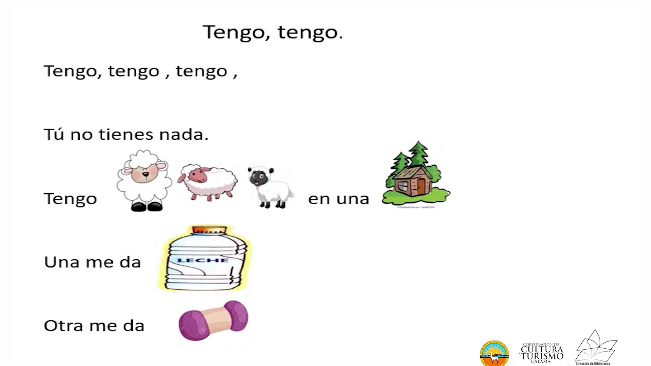 Lectura Entretenida con Pictogramas - “Tengo, Tengo” - YouTube