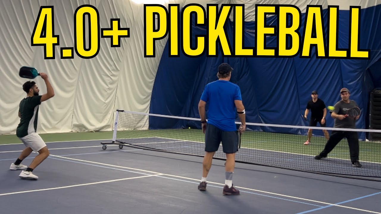 4.0 Mens Doubles Pickleball | Matt & Jason vs Pat & Amani | Long Beach Tennis Center - YouTube